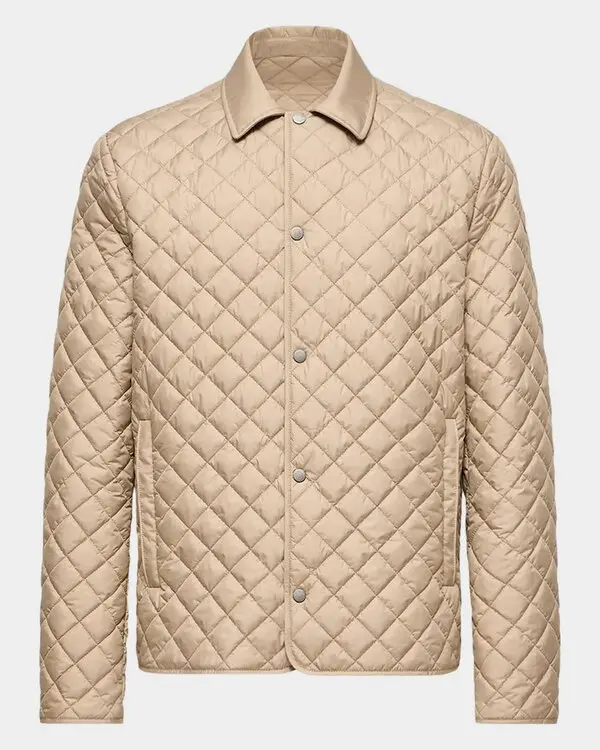 Moncler Apos;s Avrelie Diamond Quilted Padded Shirt Jacket