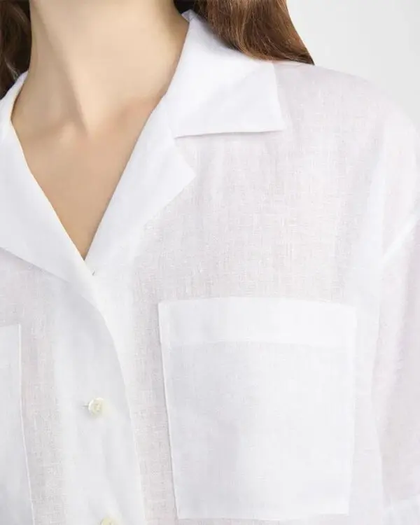 FRAME The Linen Pocket Top