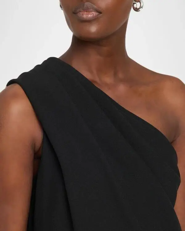 Prabal Gurung One-shoulder Draped Column Dress