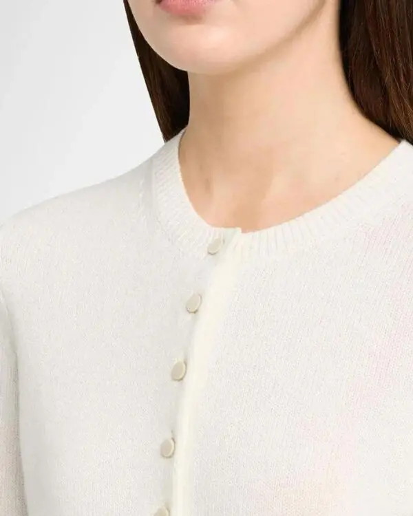 Theory Crewneck Cashmere Cardigan
