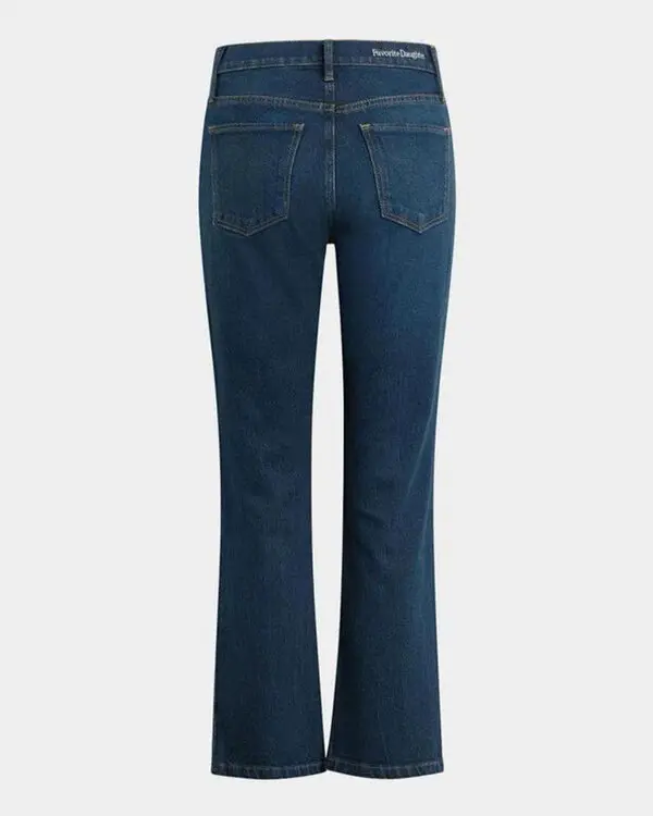 FAVORITE DAUGHTER The Dot Mid-rise Straight Denim Jeans