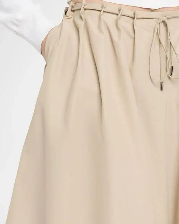 Brandon Maxwell Sutton Drawstring Wide-leg Bermuda Shorts
