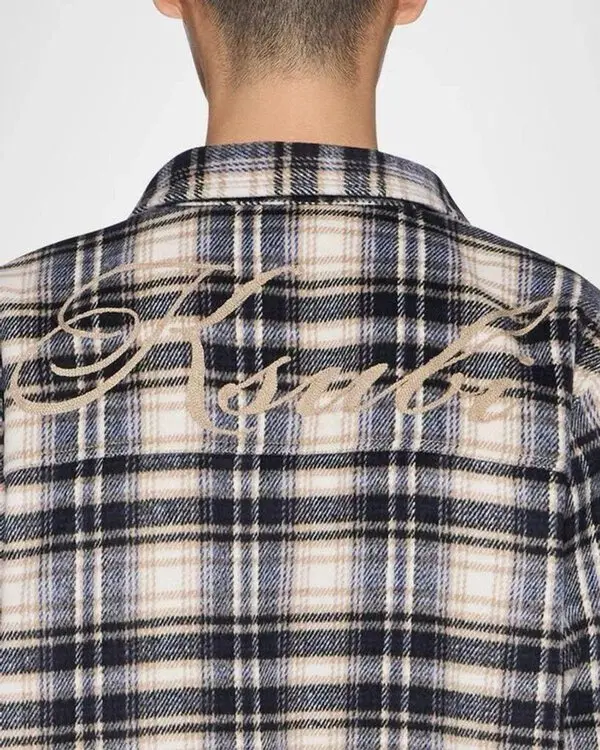 Ksubi Apos;s Signed Rosebowl Check Logo Flannel Button-down Shirt