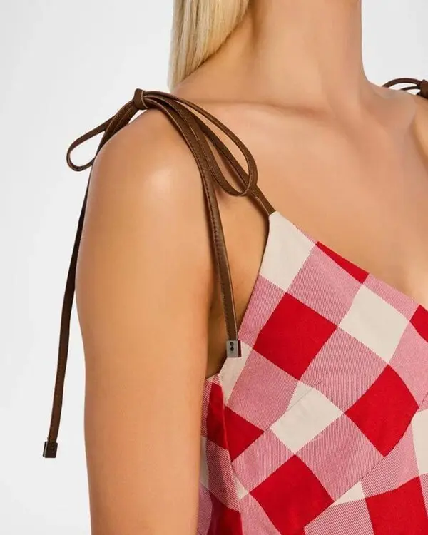 SEROYA Shantie Gingham Mini Dress
