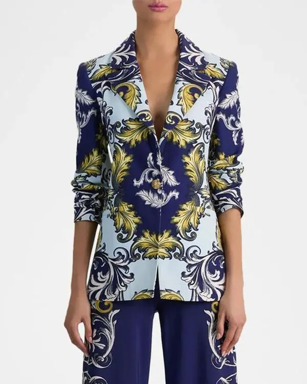 Alice + Olivia Hope Clean Fitted Blazer