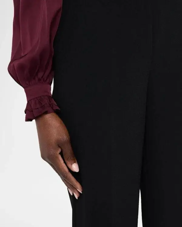 Kobi Halperin Aubree Tapered Crepe Ankle Pants