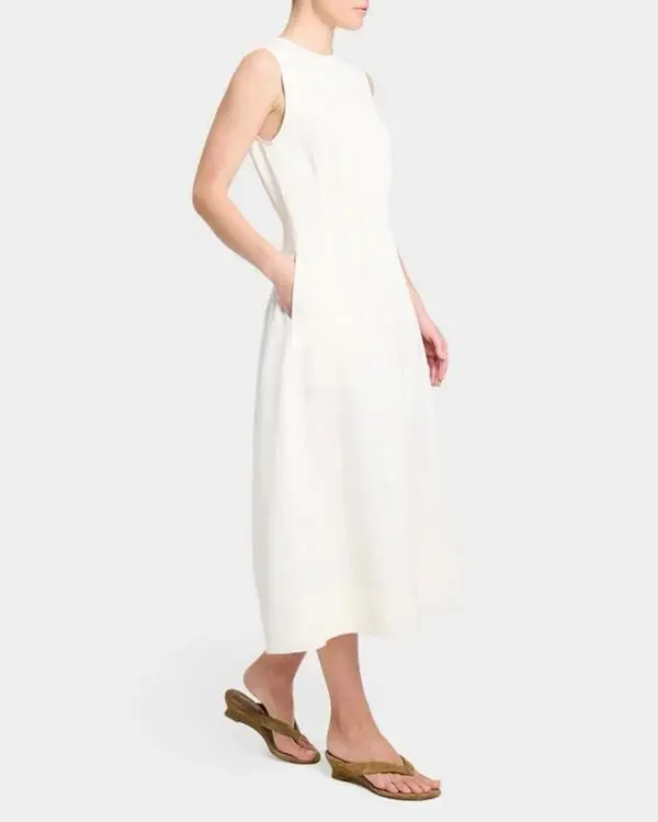 TWP Darted Crewneck Midi Dress