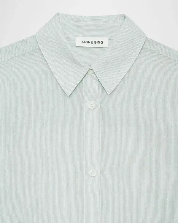 ANINE BING Plaza Oversized Button-front Shirt - Multi