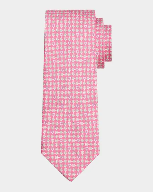 FERRAGAMO Apos;s Printed Silk Twill Tie