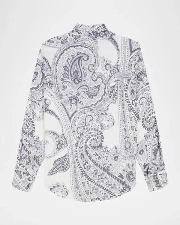 Robert Graham Apos;s Paisley Bead-embellished Sport Shirt