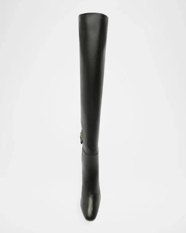 ALEXANDRE BIRMAN Anna Slouch 70mm Leather Boots