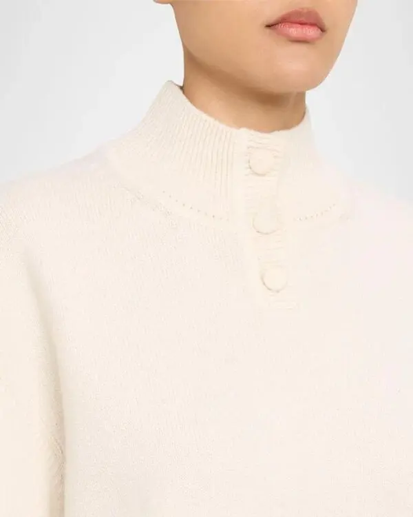 Brandon Maxwell The Kinley Cashmere Cropped Sweater