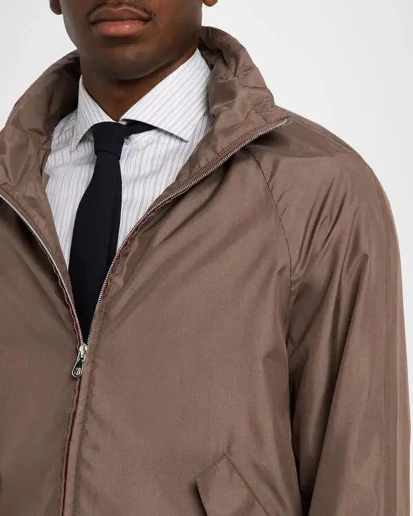 Brunello Cucinelli Apos;s Unlined Hooded Full-zip Jacket