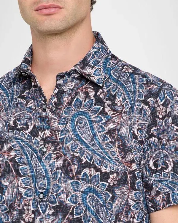 Robert Graham Apos;s Barrington Paisley Short-sleeve Shirt