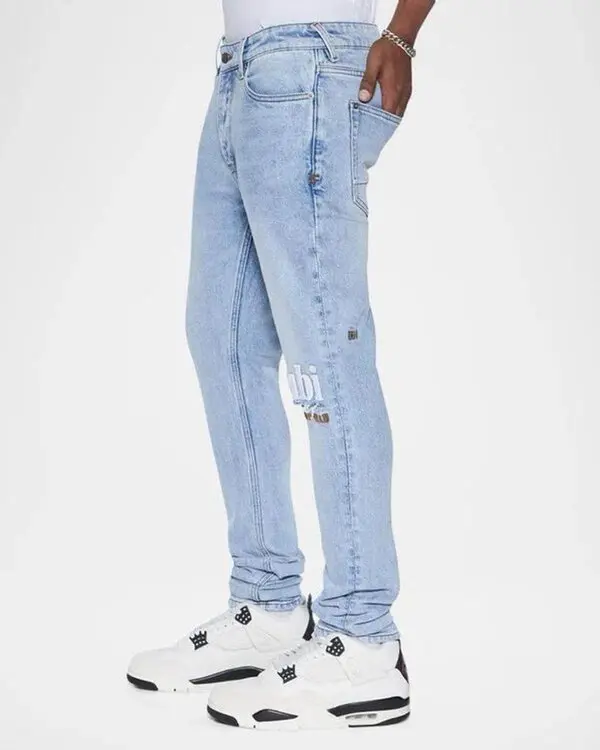 Ksubi Apos;s Van Winkle Kristal Logo Skinny Jeans