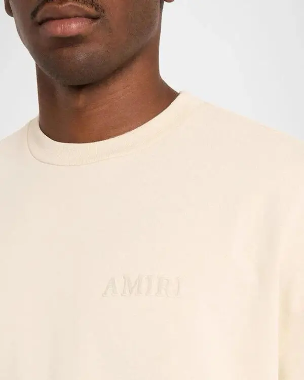 Amiri Apos;s Back-logo Oversized Crewneck T-shirt
