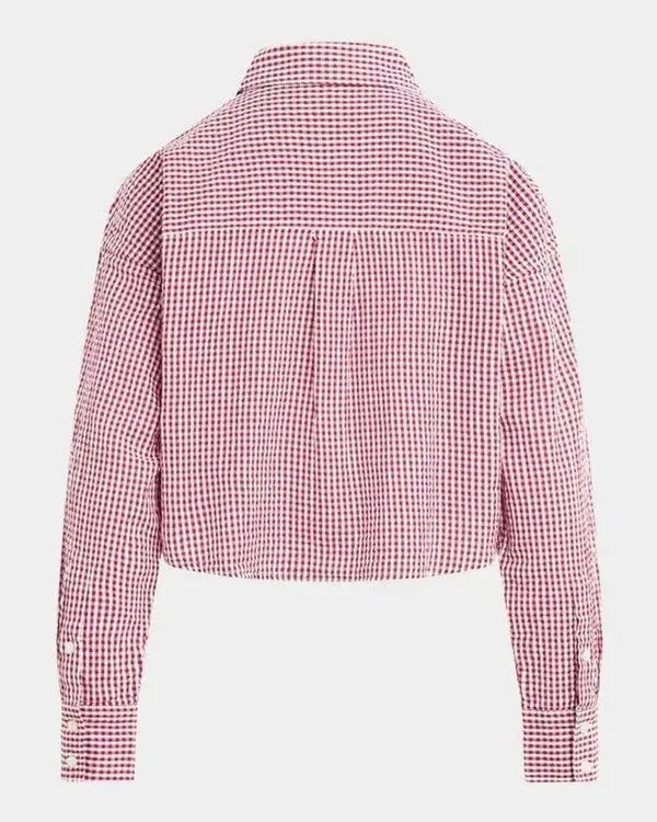 FAVORITE DAUGHTER The Crop Ex-boyfriend Gingham Shirt