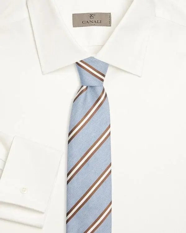 Canali Apos;s Striped Silk Tie