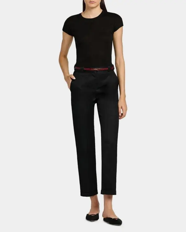 TOM FORD Croc-effect Leather Belt
