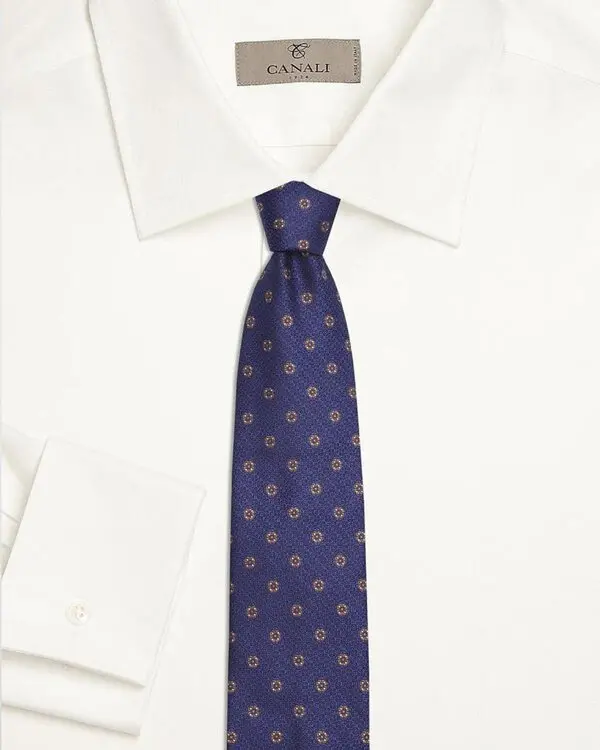 Canali Apos;s Textured Medium Silk Tie
