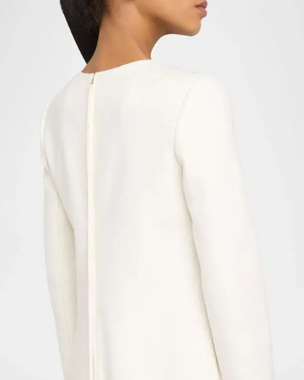 Adam Lippes Tilley Long-sleeve Mini Dress - Ivory