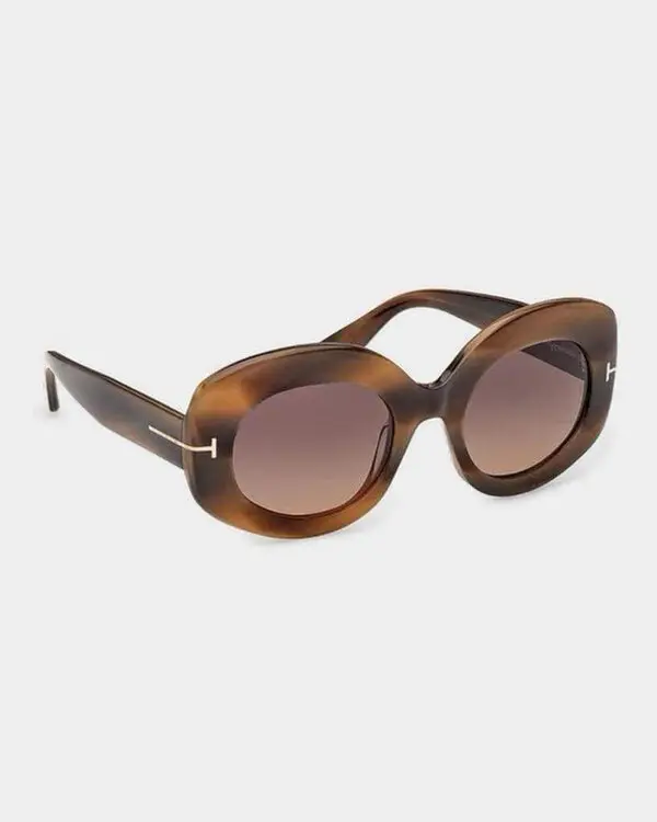 TOM FORD Claudette 51mm Oval Sunglasses