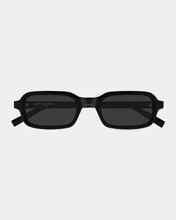 Saint Laurent Sl 908 Rectangular Sunglasses - Black