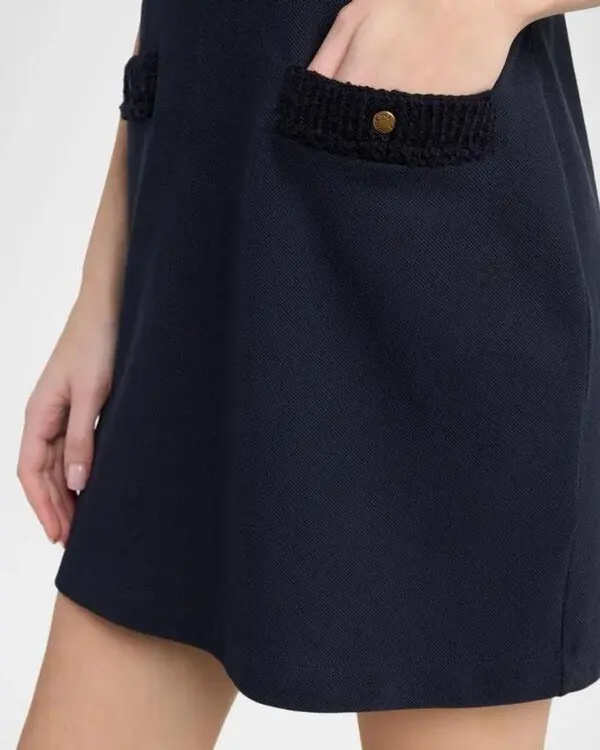 Moncler Cotton Piquet Polo Dress