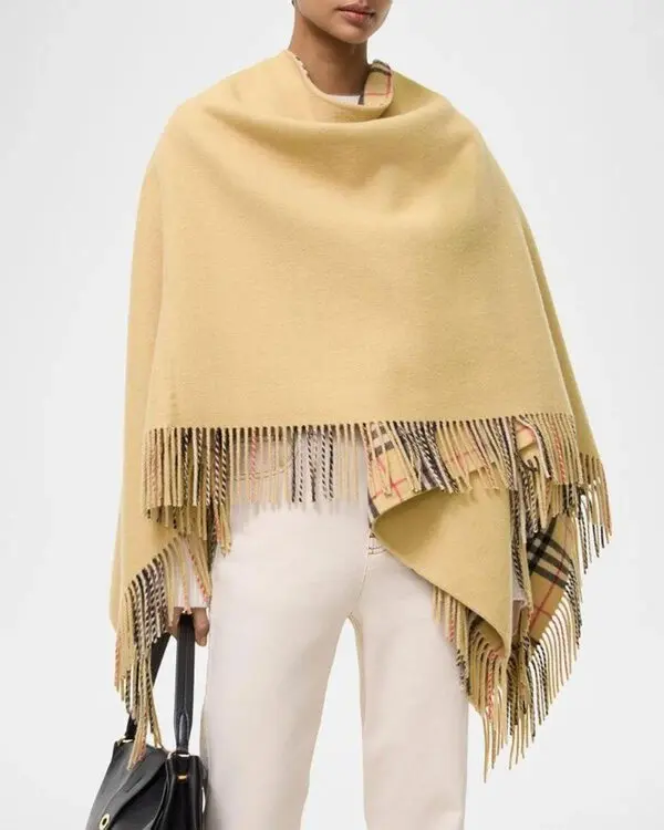 Burberry Coniston Wool Blanket Cape