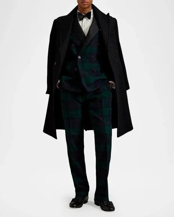 Polo Ralph Lauren Apos;s Polo Tailored Fit Plaid Tuxedo Jacket
