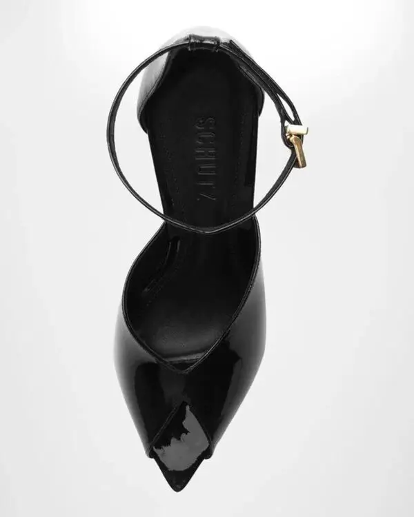 Schutz Ingrid 100mm Patent Leather D & Apos;orsay Sandals