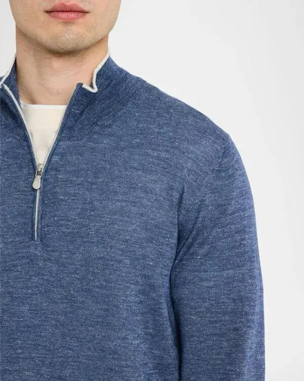 Brunello Cucinelli Apos;s Cashmere Knit Quarter-zip Sweater - Deni