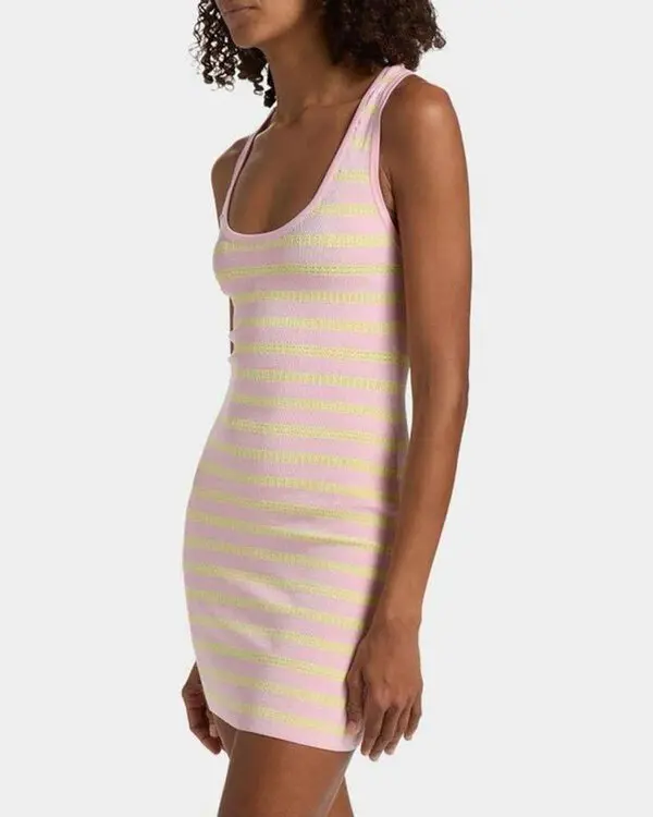 LoveShackFancy Gayle Striped Tank Minidress
