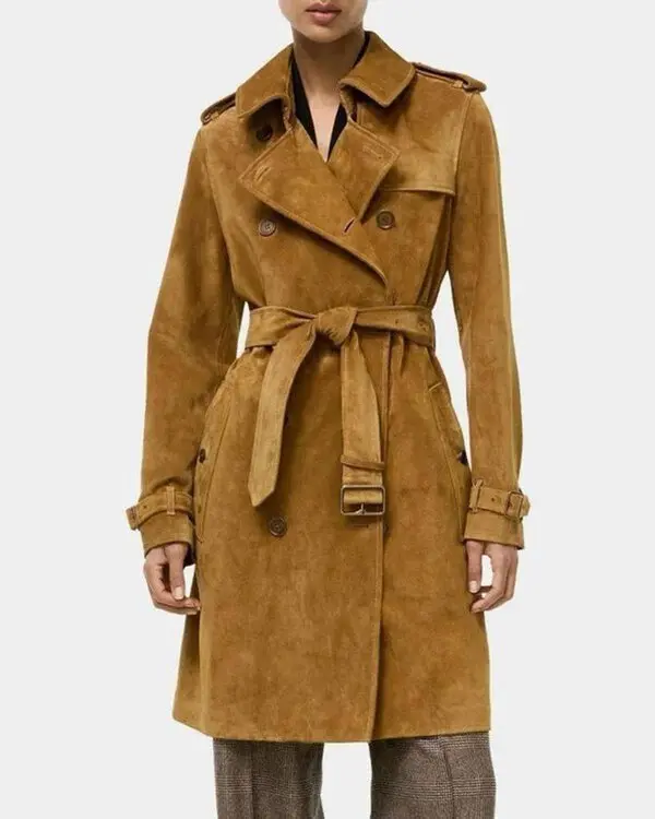 Burberry Kennsington Cashmere Trench Coat