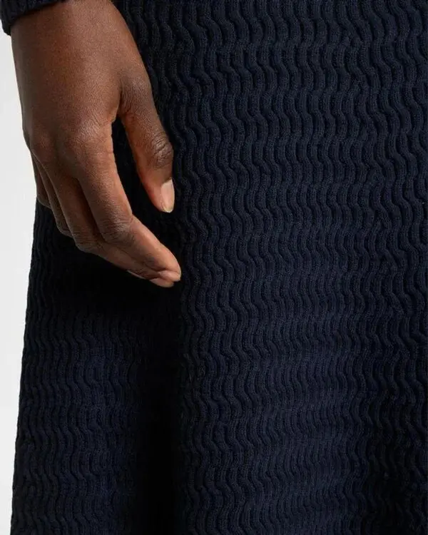 Proenza Schouler White Label Magnolia Knit Midi Skirt - Navy