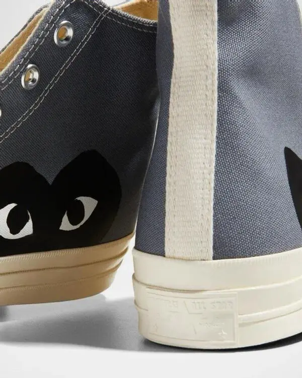 Comme Des Garçons X Converse & Apos;s Chuck Taylor High-top Canvas Sneakers - Gray