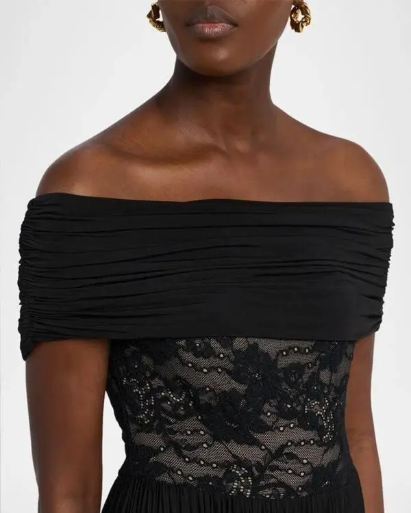 Zimmermann Rebellion Lace Off-shoulder Dress