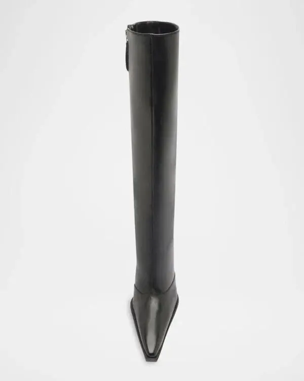 Schutz 85mm Raffaela Leather Knee-high Boots