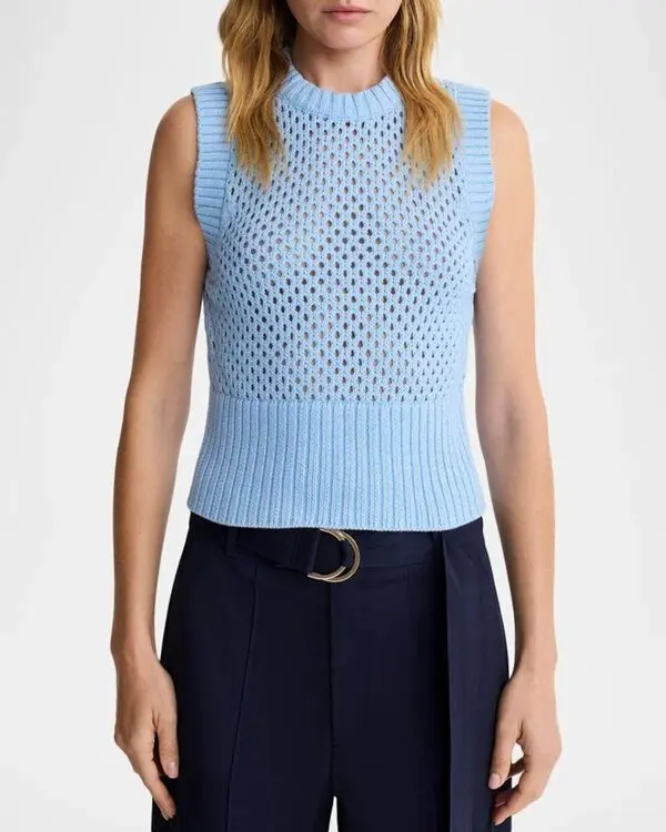 Smythe Mesh Knit Sweater Vest