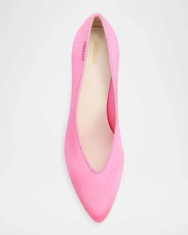 Versace 65mm Medusa Satin Pumps