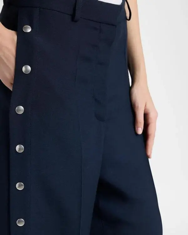 Stella McCartney Tailored Snapped Pants - Navy