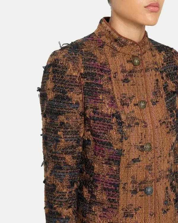Kobi Halperin Parker Tweed Jacket - Brown Multi
