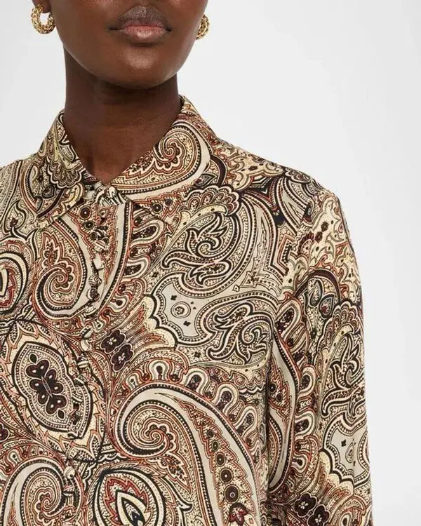 Elie Tahari The Pria Paisley-print Blouse