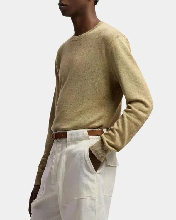 Ralph Lauren Purple Label Apos;s Linen-blend Crewneck Sweater