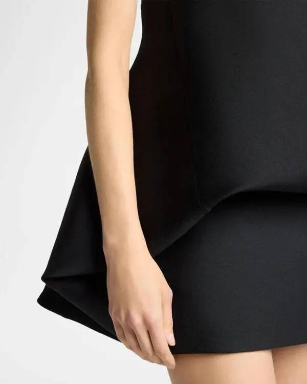 Balenciaga Strapless Draped Mini Balloon Dress