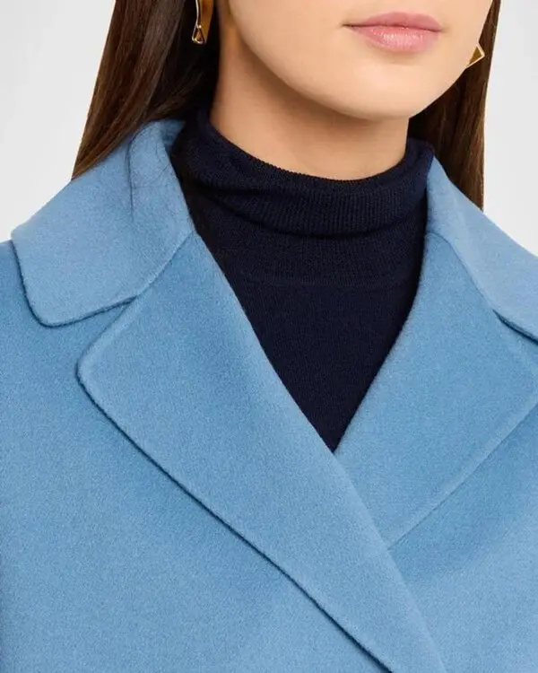 Max Mara Wool Broadcloth Midi Coat