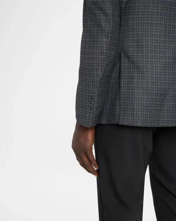 Emporio Armani Blur Box Checked Wool Sport Coat