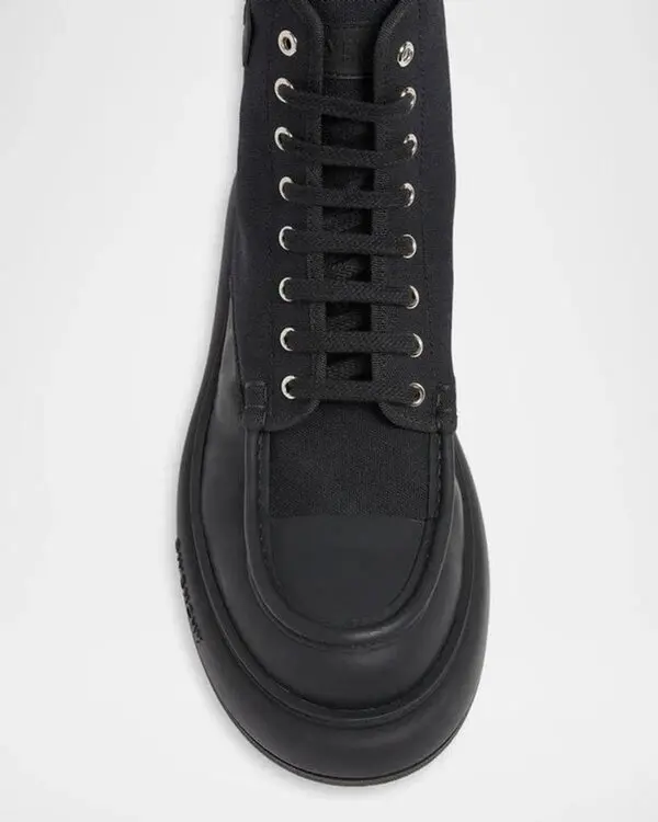 Givenchy Apos;s New Outdoor Canvas And Leather Lace-up Boots