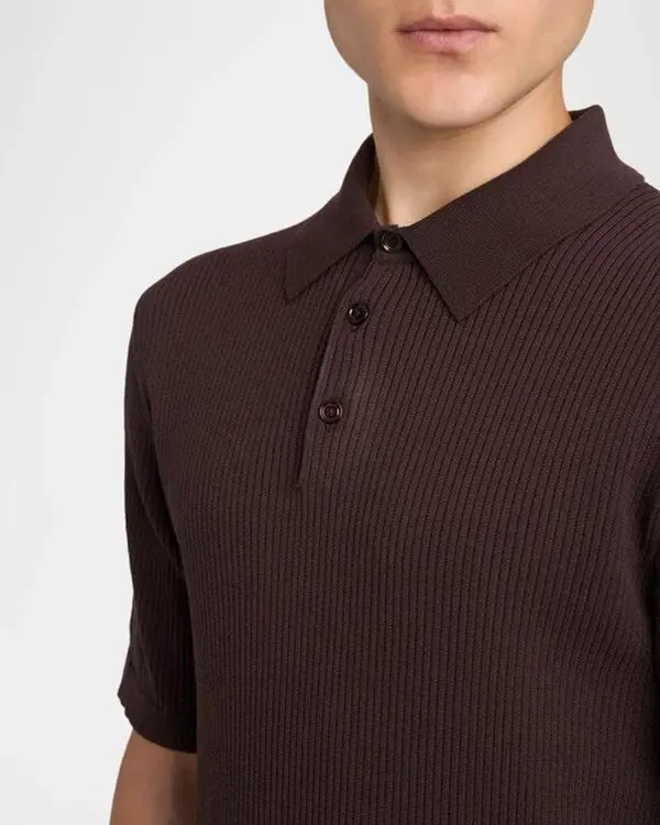 Dolce & Gabbana Apos;s Cotton Ribbed Polo Shirt