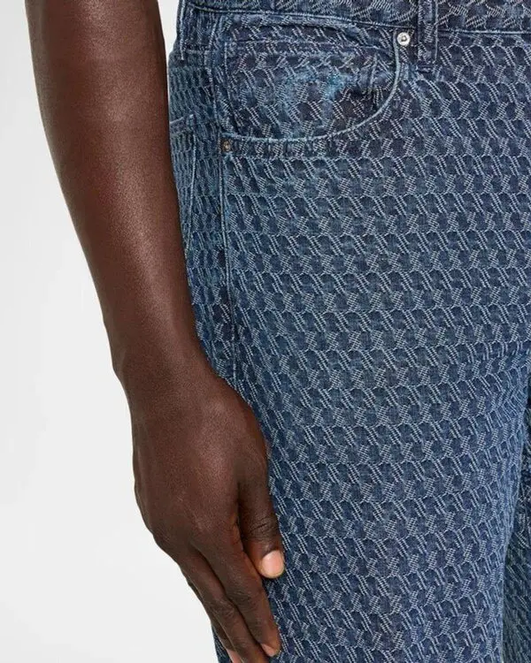Hudson Jeans Apos;s Luca Wide-leg Jacquard Denim Jeans